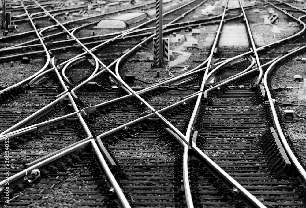 Eisenbahn Schienen Gleise Frankfurt Hauptbahnhof Weichen Züge ...