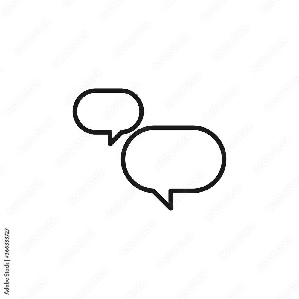 Speech bubble icon. Conversation symbol modern, simple, vector, icon ...