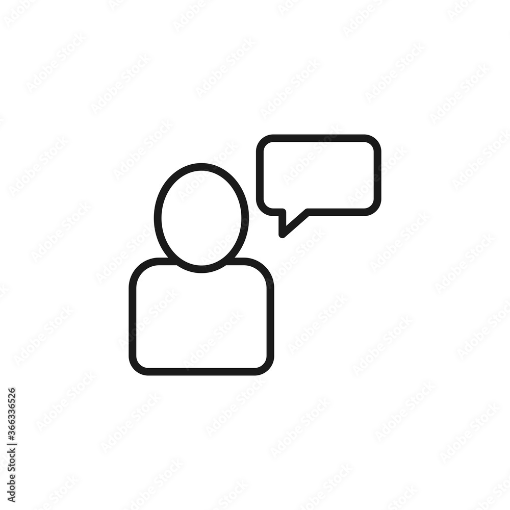 Speech bubble icon. Conversation symbol modern, simple, vector, icon ...