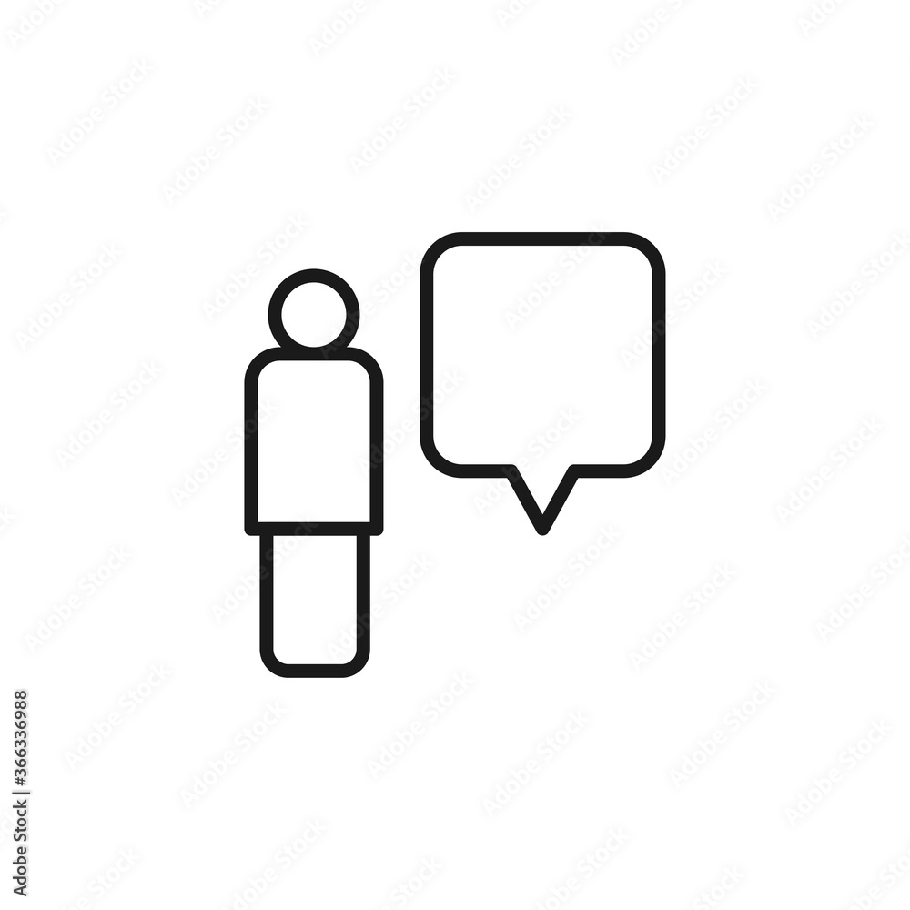 Speech bubble icon. Conversation symbol modern, simple, vector, icon ...