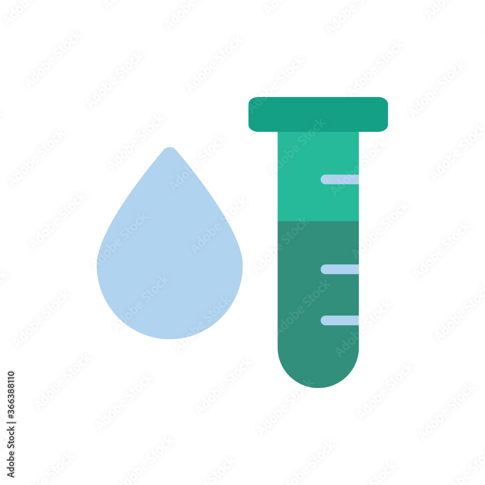 PH, drop, water icon. Simple color vector elements of aqua icons for ui ...