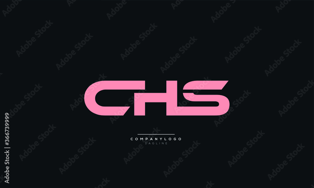 CHS Letter Business Logo Design Alphabet Icon Vector Symbol Stock ...