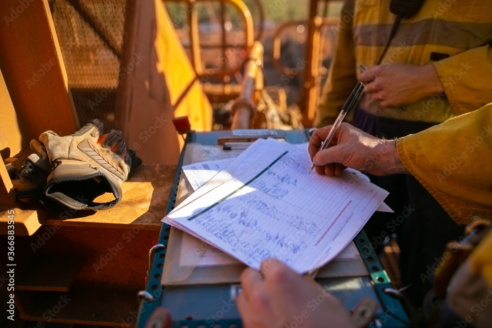 Safe work practices construction worker hand signing safety risk ...