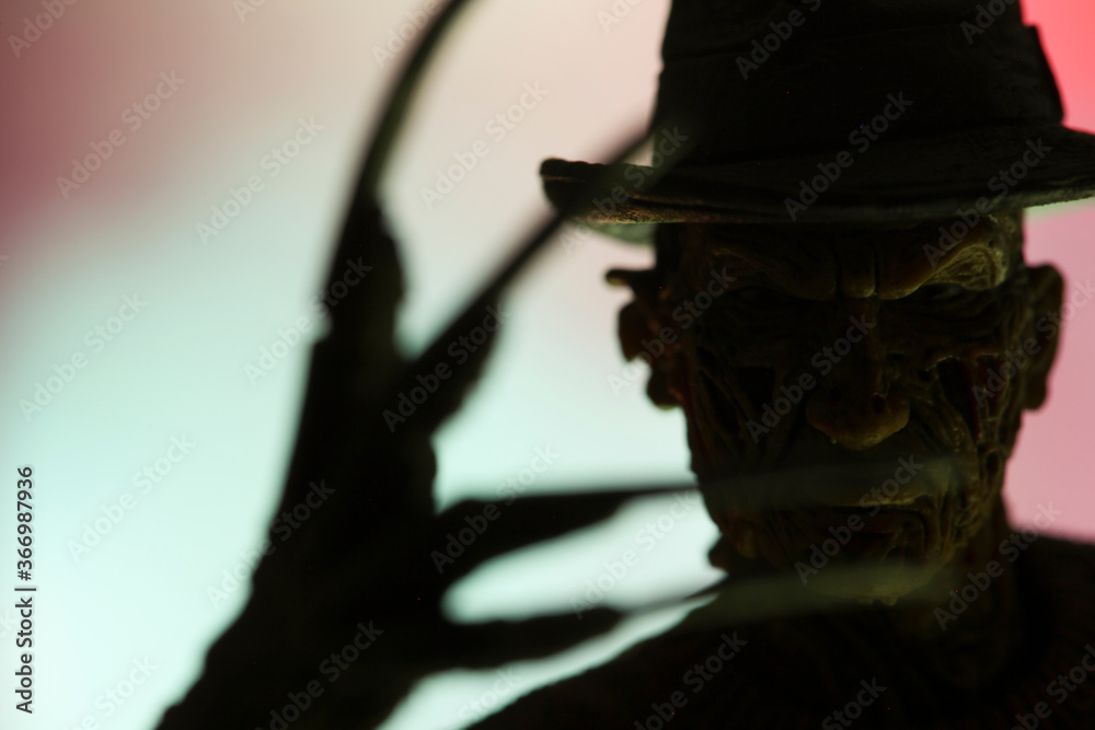 NEW YORK USA - JULY 2 2018: Recreation of a scene from A Nightmare on ...