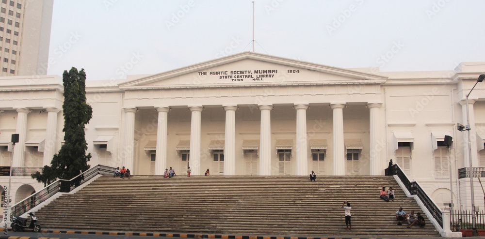 Foto de Stock Asiatic library (Town Hall) and its famous steps in ...