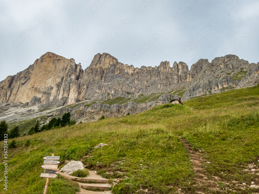 Rotwand and Masare via ferrata in the rose garden in the Dolomites ...