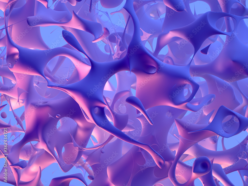 3d render of abstract art of 3d background with part of surreal part of ...