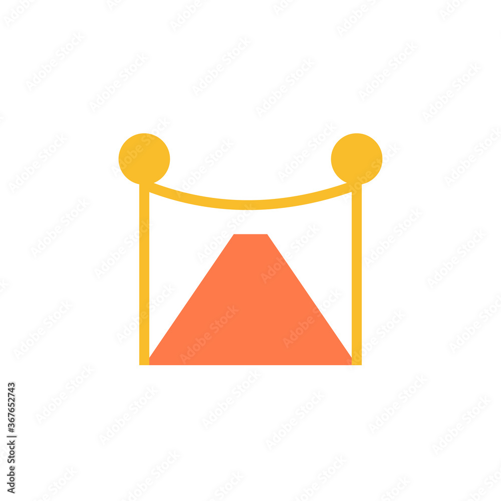 Red carpet, event icon. Simple color vector elements of cultural ...