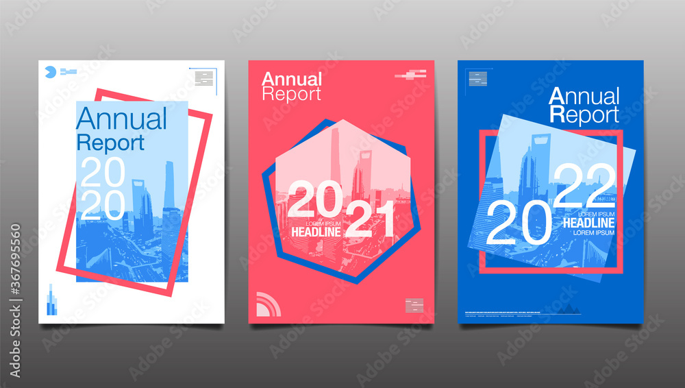 annual report 2020,2021,2022,2023 ,future, business, template layout ...
