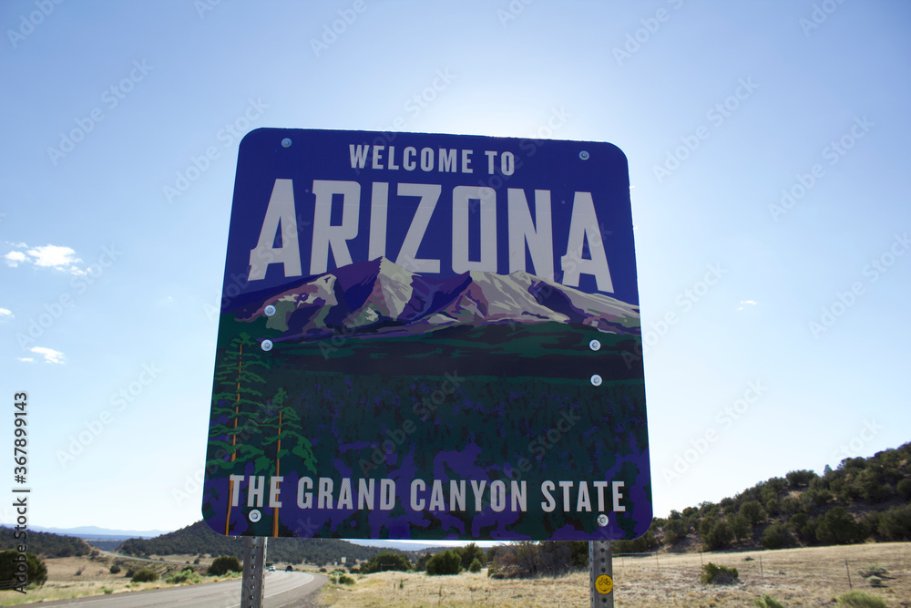 Welcome to Arizona road sign Stock Photo | Adobe Stock