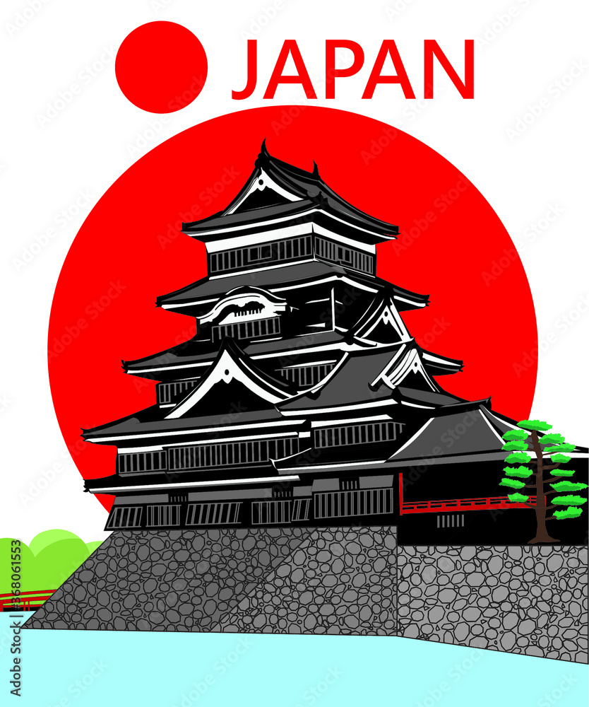 The Matsumoto castle in Nagano Prefecture Japan - The symbols of Japan ...