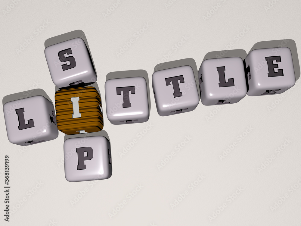 little sip combined by dice letters and color crossing for the related ...