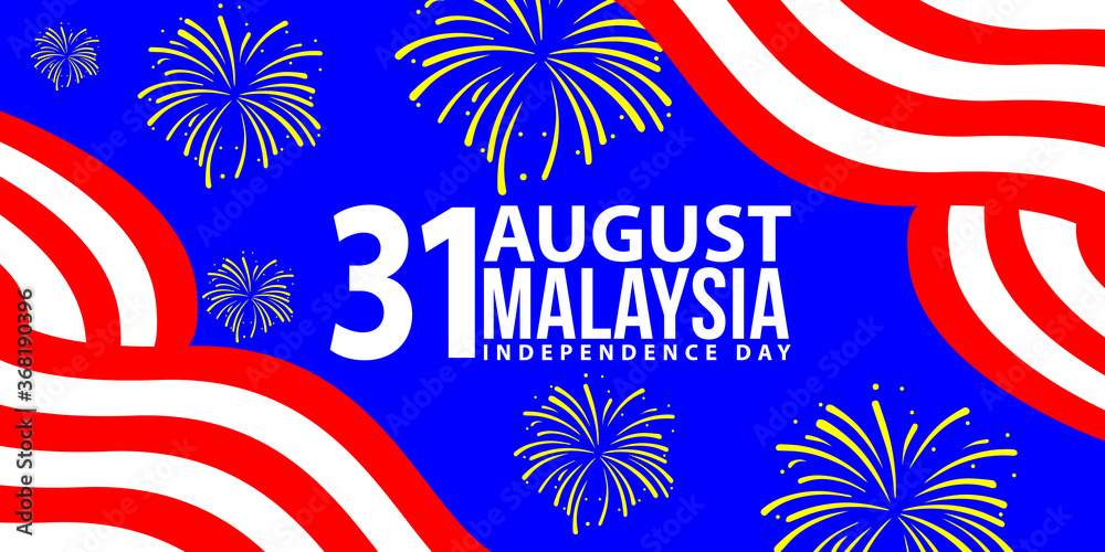 Vector de Stock celebrate, festival, merdeka, commonwealth, waving flag ...