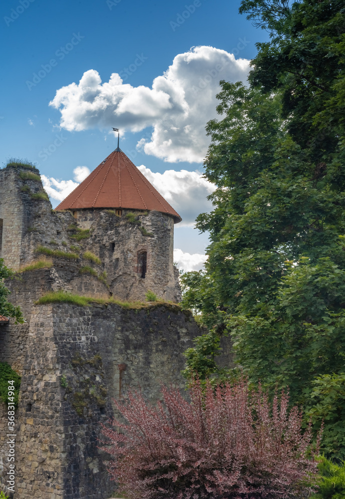 Cesis Castle, one of the most iconic medieval castles in Latvia. The ...