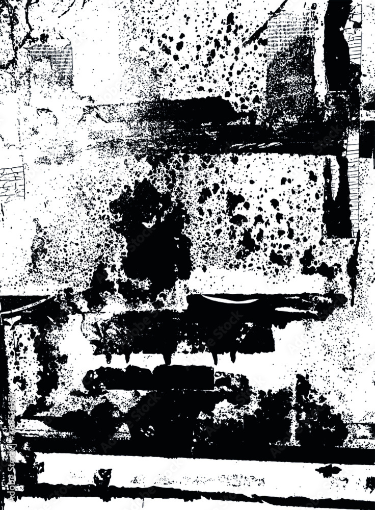 Black abstract, grunge stone, concrete texture, transparent background ...