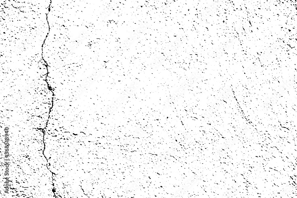 Cracked plaster wall surface. Black vector texture on transparent ...