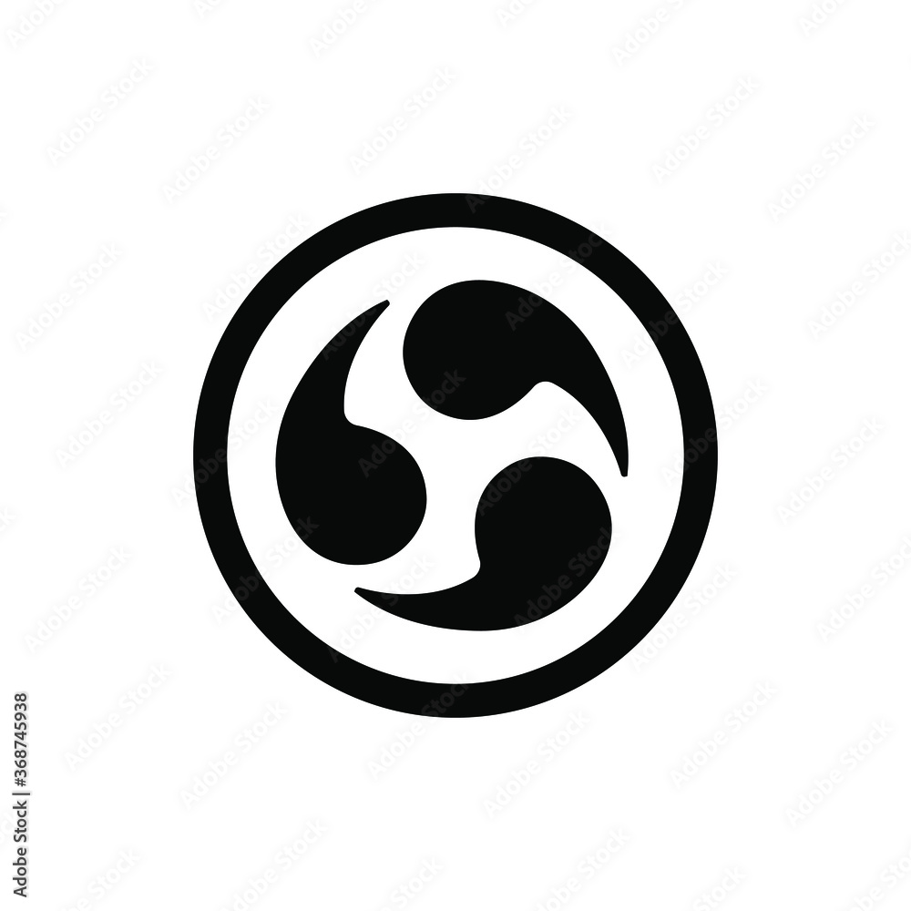 sharingan icon on white background Stock Vector | Adobe Stock