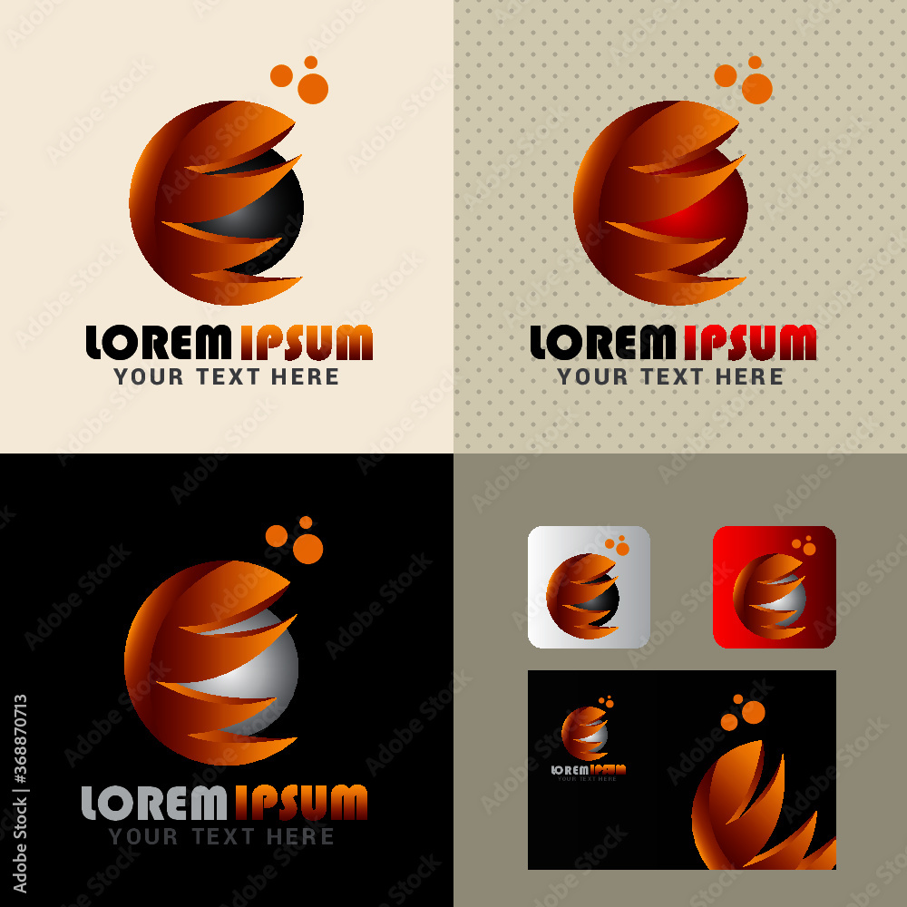 Logo Y Sus Diferentes Variantes Stock Vector | Adobe Stock