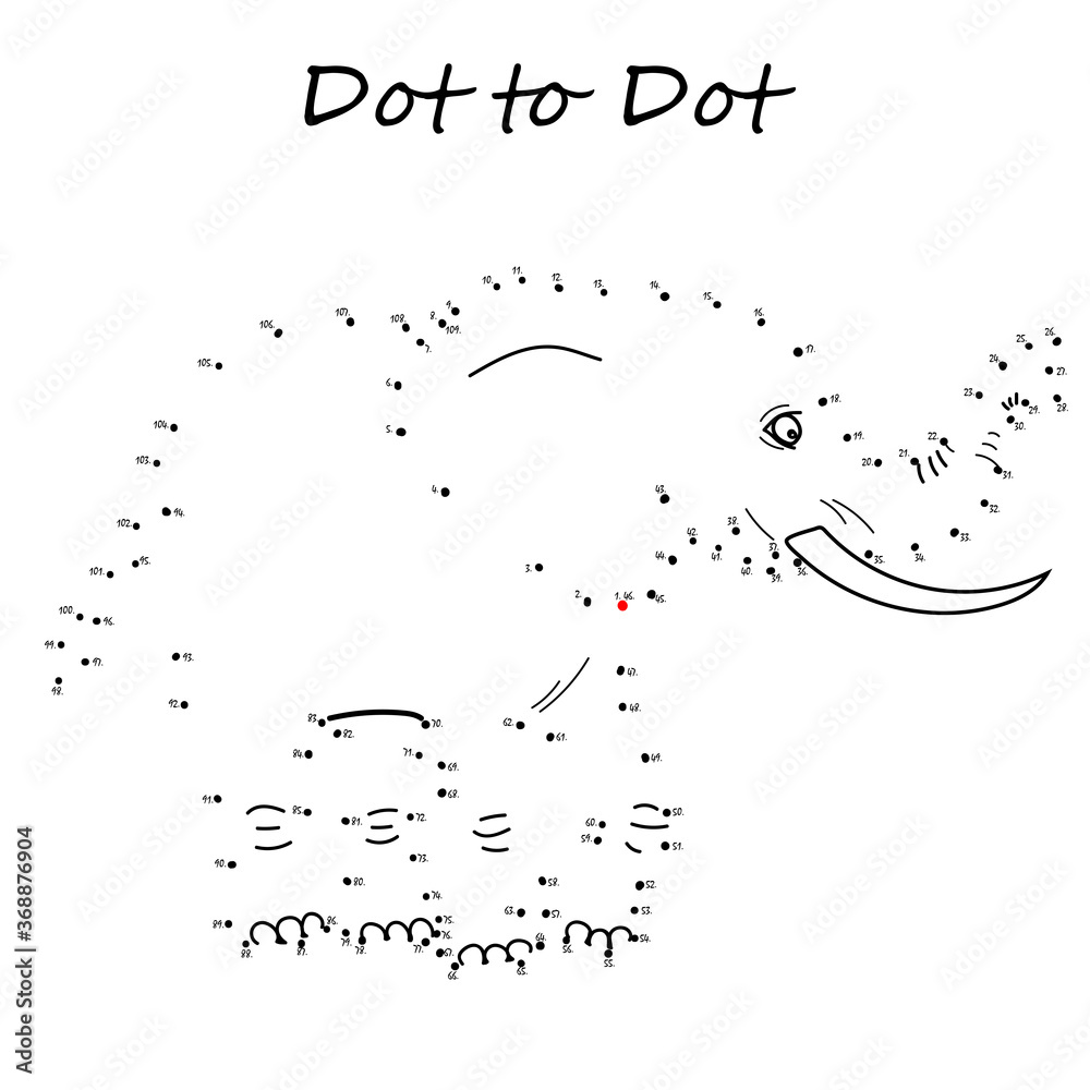 Connect the dots to reveal the elephant in this dot-to-dot challenge ...
