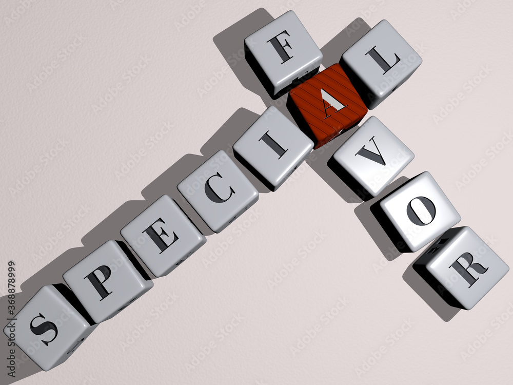 SPECIAL FAVOR combined by dice letters and color crossing for the ...