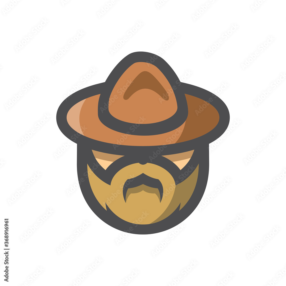 Canadian Mounted Police officer Vector Cartoon illustration. Stock ...