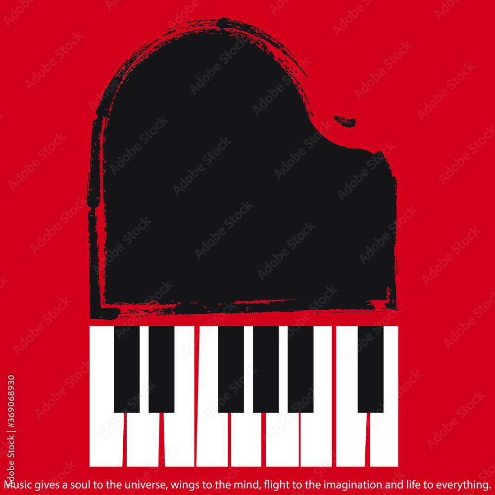 Musical poster for your design. Music elements design for card ...