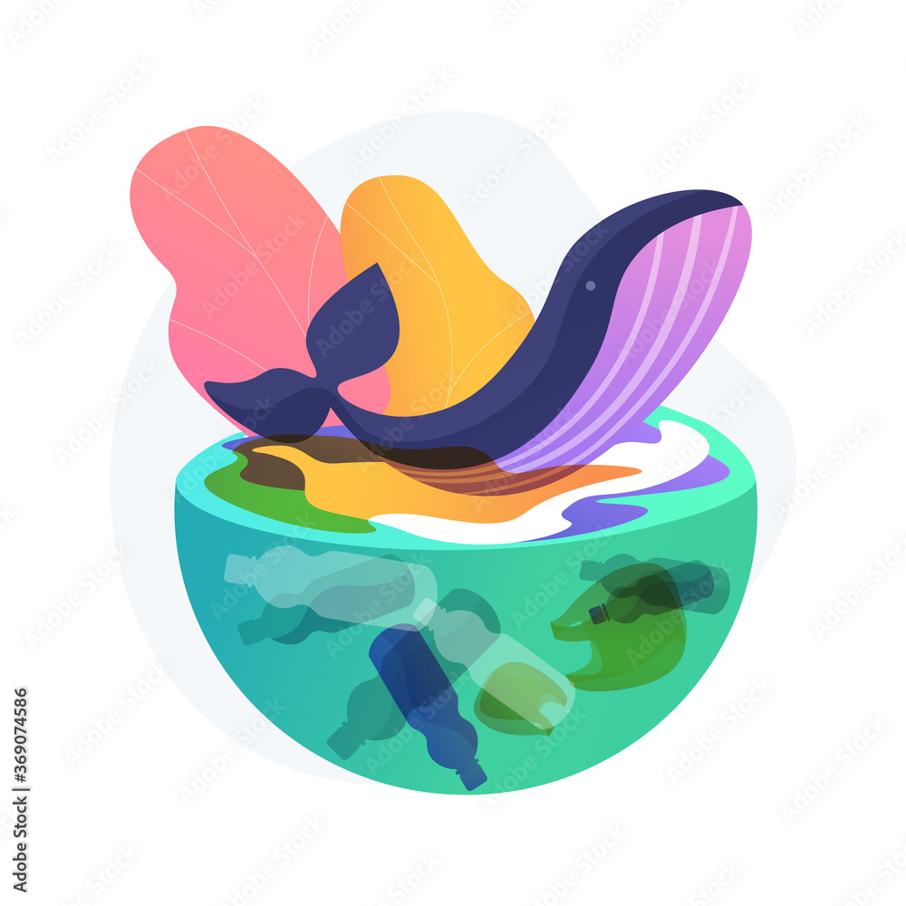 Water pollution abstract concept vector illustration. Water ...
