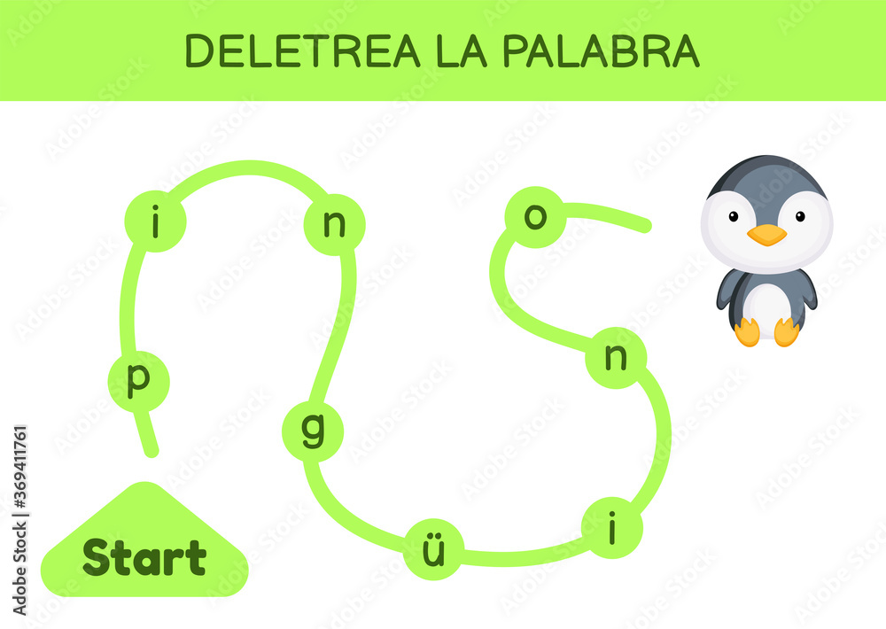 Deletrea la palabra - Spell the word. Maze for kids. Spelling word game ...