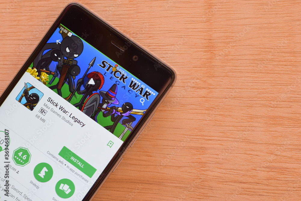 Stick War: Legacy dev application on Smartphone screen. Stick War ...