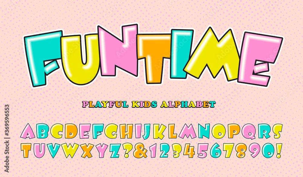 Vector Alphabet for Kids, Fun Event, Parties, Children's Birthdays ...