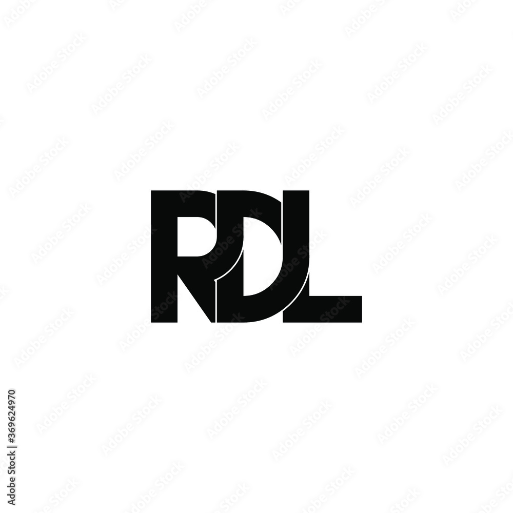 rdl letter original monogram logo design Stock Vector | Adobe Stock