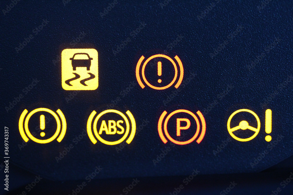 Collection of vehicle warning lights Stock Photo | Adobe Stock