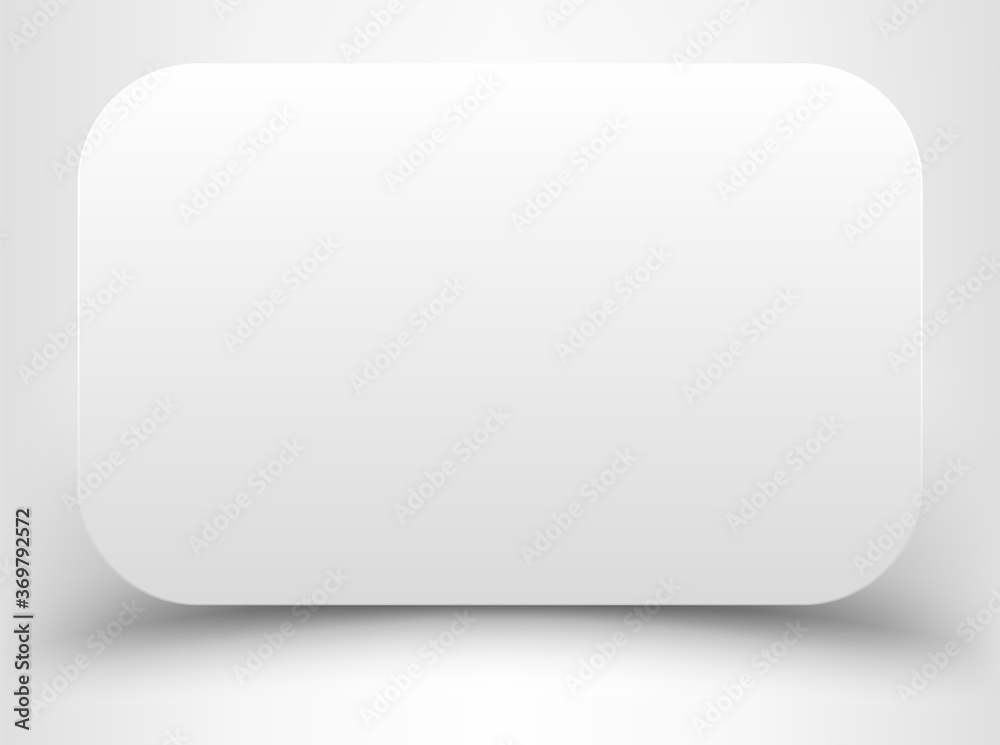 Blank white rectangle with rounded corners Stock Vector | Adobe Stock