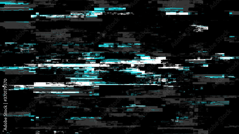 Digital glitch background. Abstract noise effect. Computer screen error. Computer virus. 3D ...