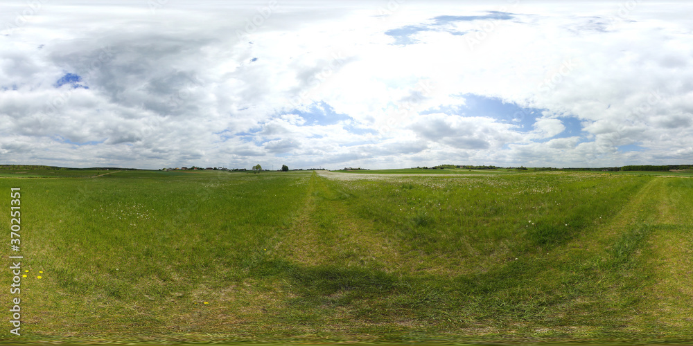 Grass fields HDRI Panorama Stock Photo | Adobe Stock