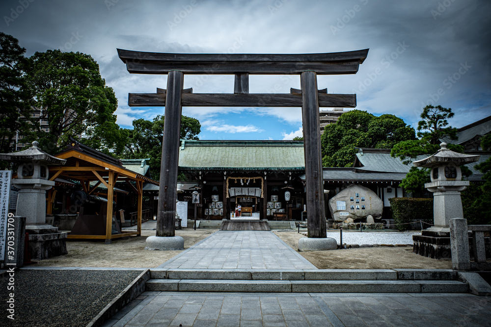 japan, famous place, building, red, wooden building, japanese, shinto ...