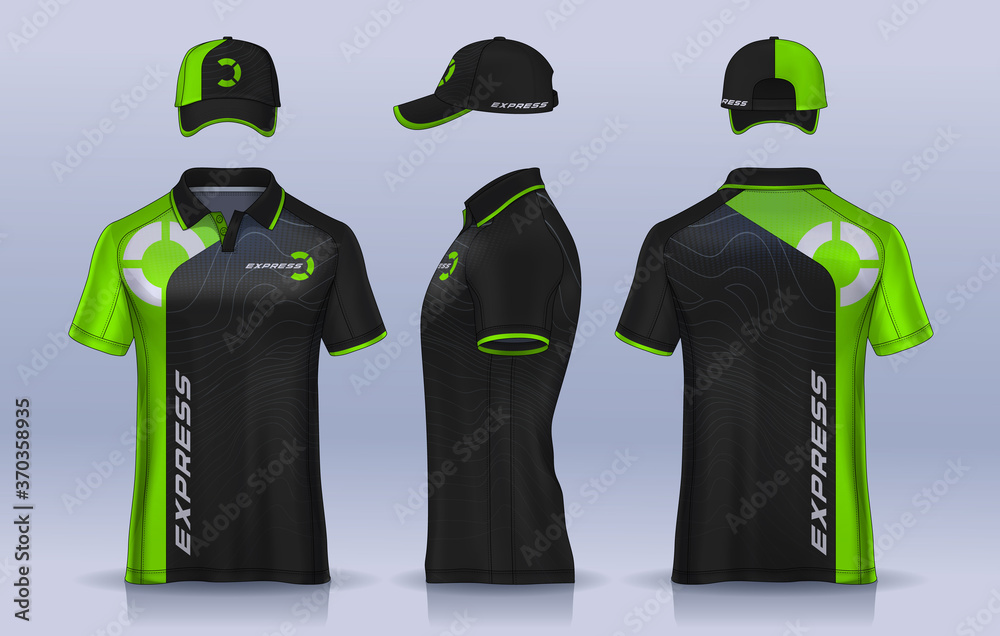 Corporate Work Shirts,t-shirt and cap templates design. uniform for ...