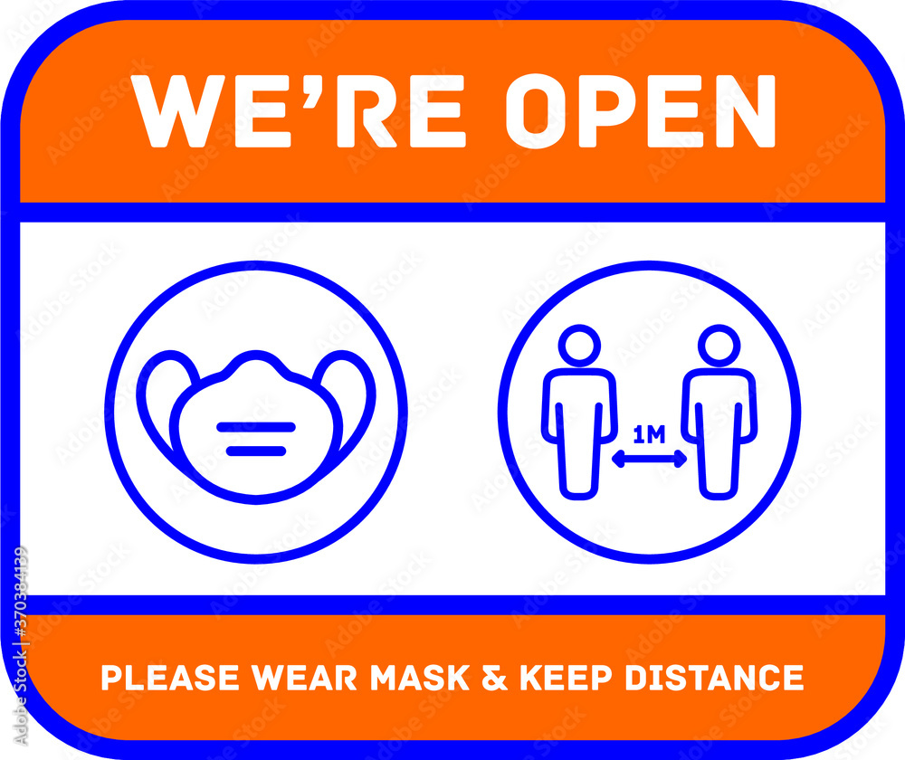 were open sign sticker vector eps Stock Vector | Adobe Stock