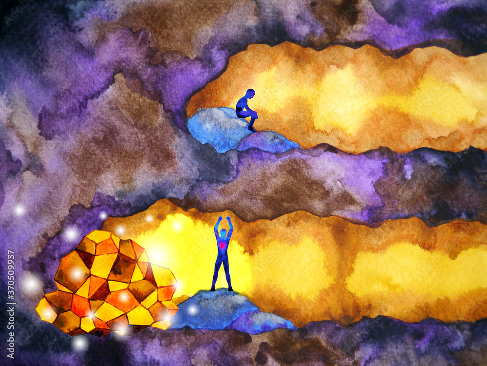 success people never give up concept art watercolor painting ...