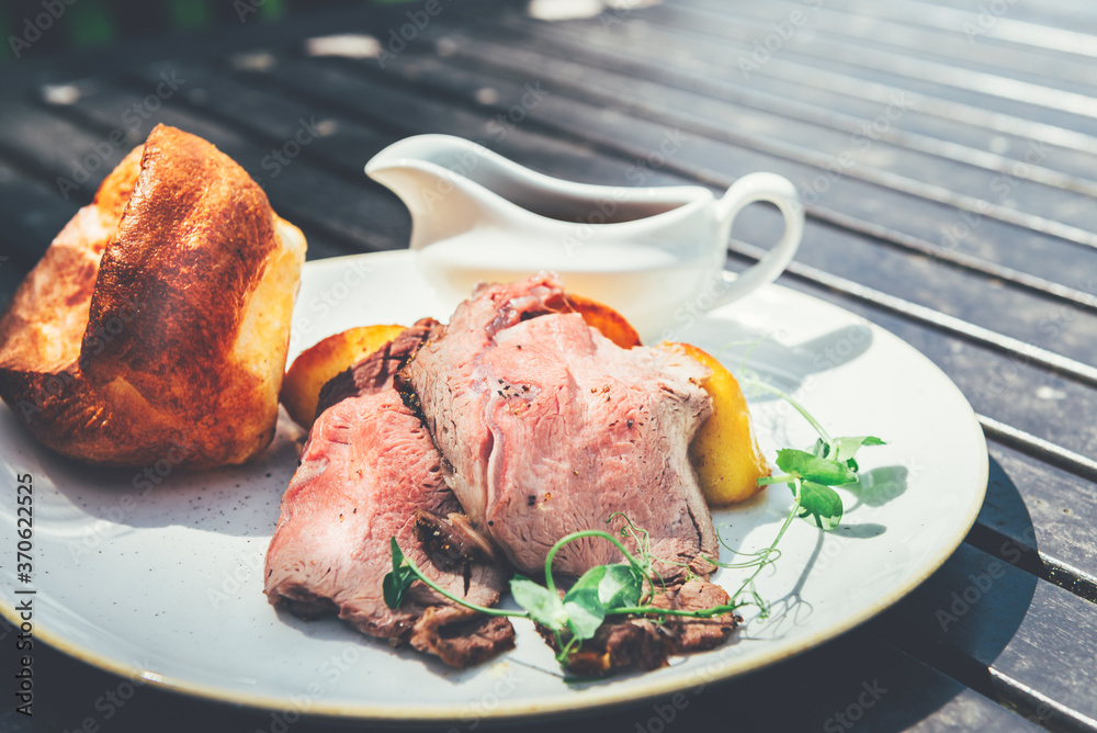 Sunday Roast with Marinated Lamb Rump, beef dripping roast potatoes ...