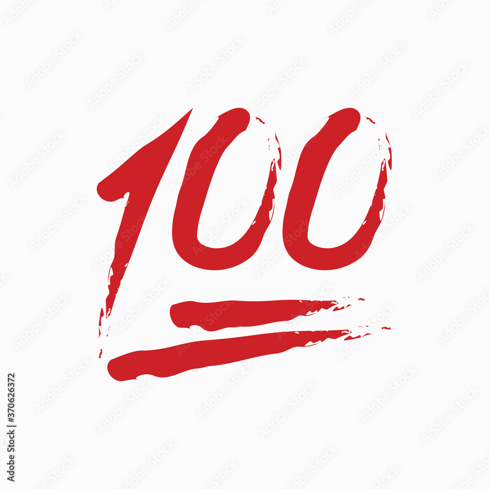 Vector de Stock 100 crore number vector clipart illustration for badge ...