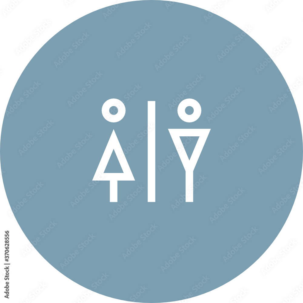 restroom map spotlight location icon which designed simple ...