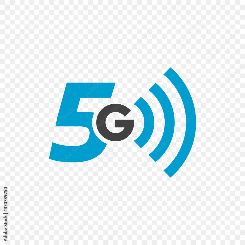 5g logo vector icon. 5 g network speed of wireless internet technology ...
