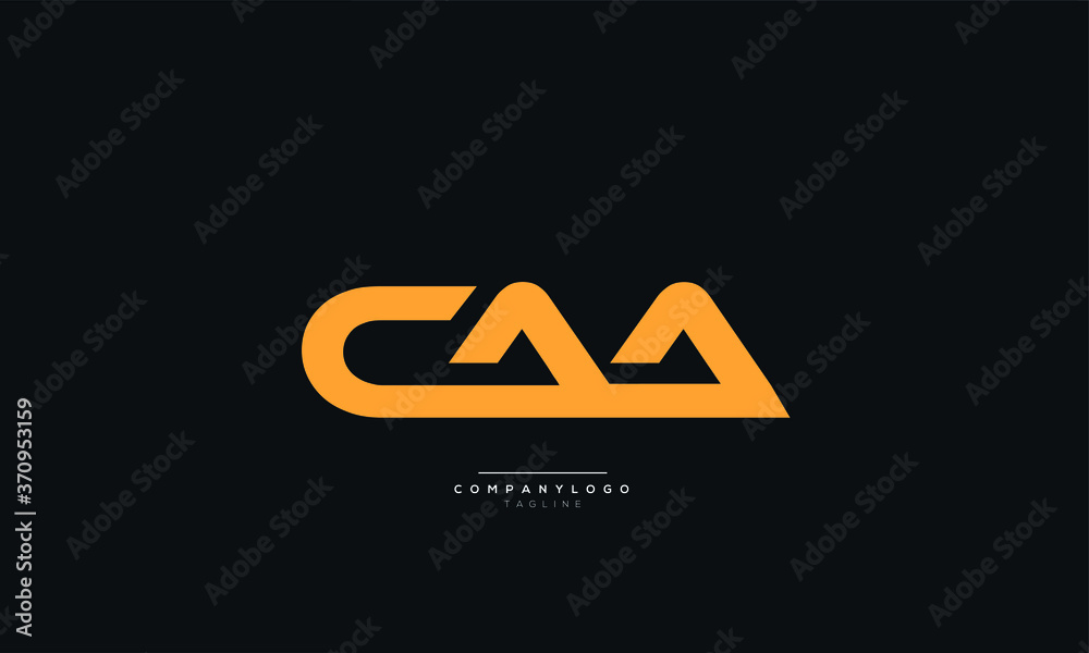 CAA Letter Business Logo Design Alphabet Icon Vector Symbol Stock ...