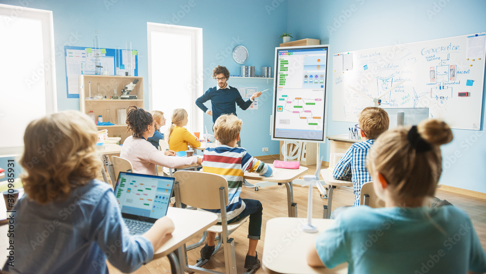 Elementary School Computer Science Teacher Uses Interactive Digital ...