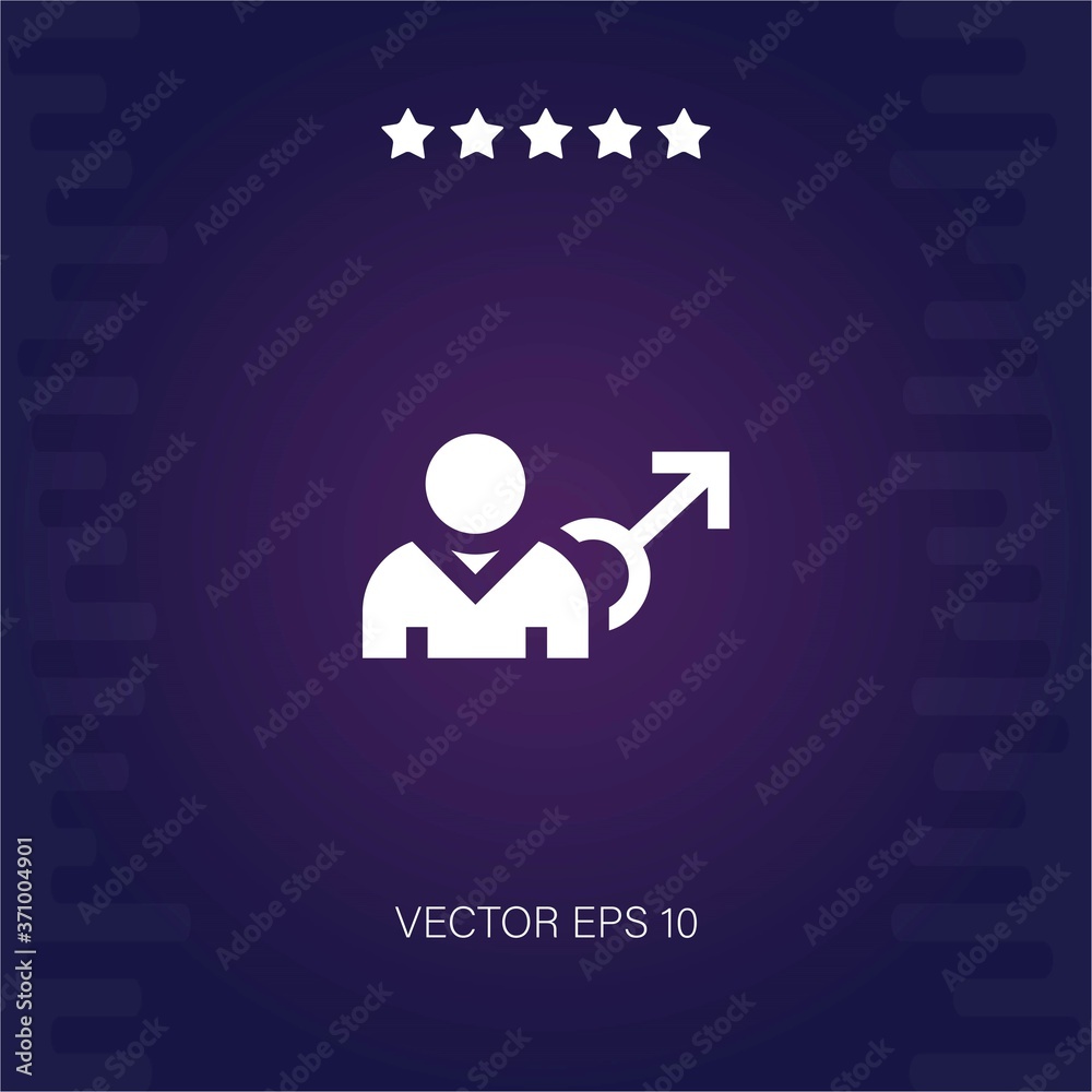 cisgender vector icon modern illustration Stock Vector | Adobe Stock