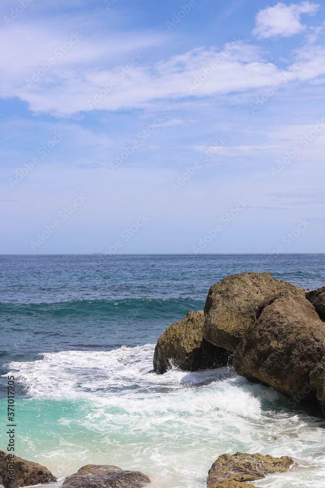 Suwehan beach on Nusa Penida Island, Bali, Indonesia. Amazing view ...