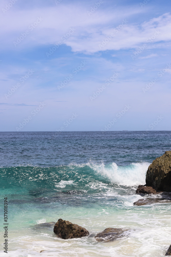Suwehan beach on Nusa Penida Island, Bali, Indonesia. Amazing view ...
