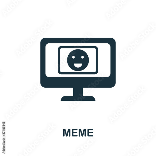 Meme icon. Simple element from social media collection. Creative Meme ...