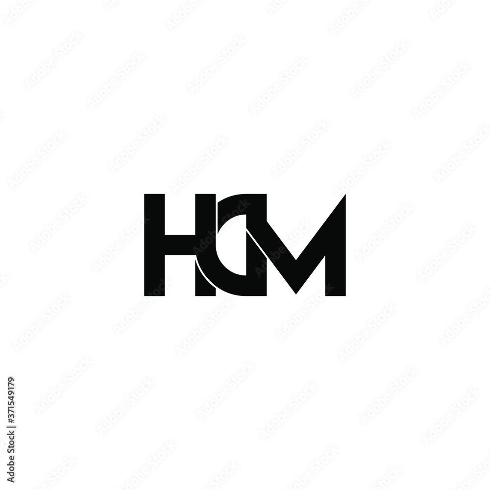 hdm letter original monogram logo design Stock Vector | Adobe Stock
